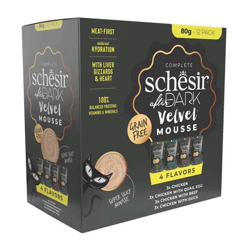 Schesir Gato After Dark Pack Variado Velvet Mousse (Sachets)